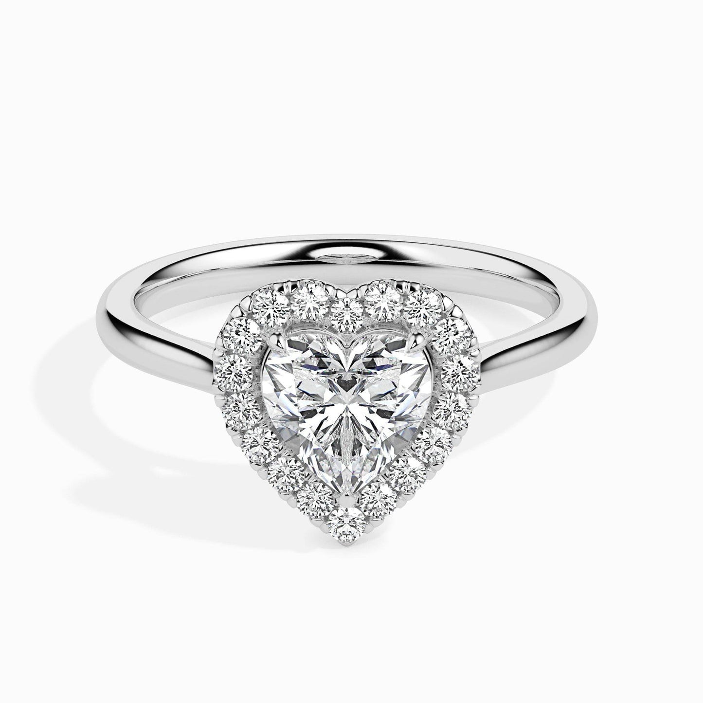 Lyssa Jewelry 1.7 Ct Halo Engagement Ring for Women - Beautiful Heart ...