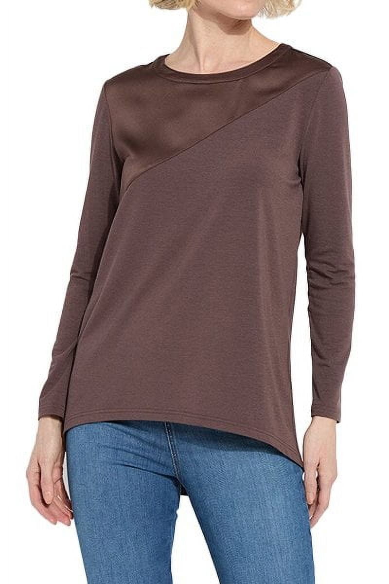 Lysse Leia High Low Mix-Media Top 3419 - Walmart.com