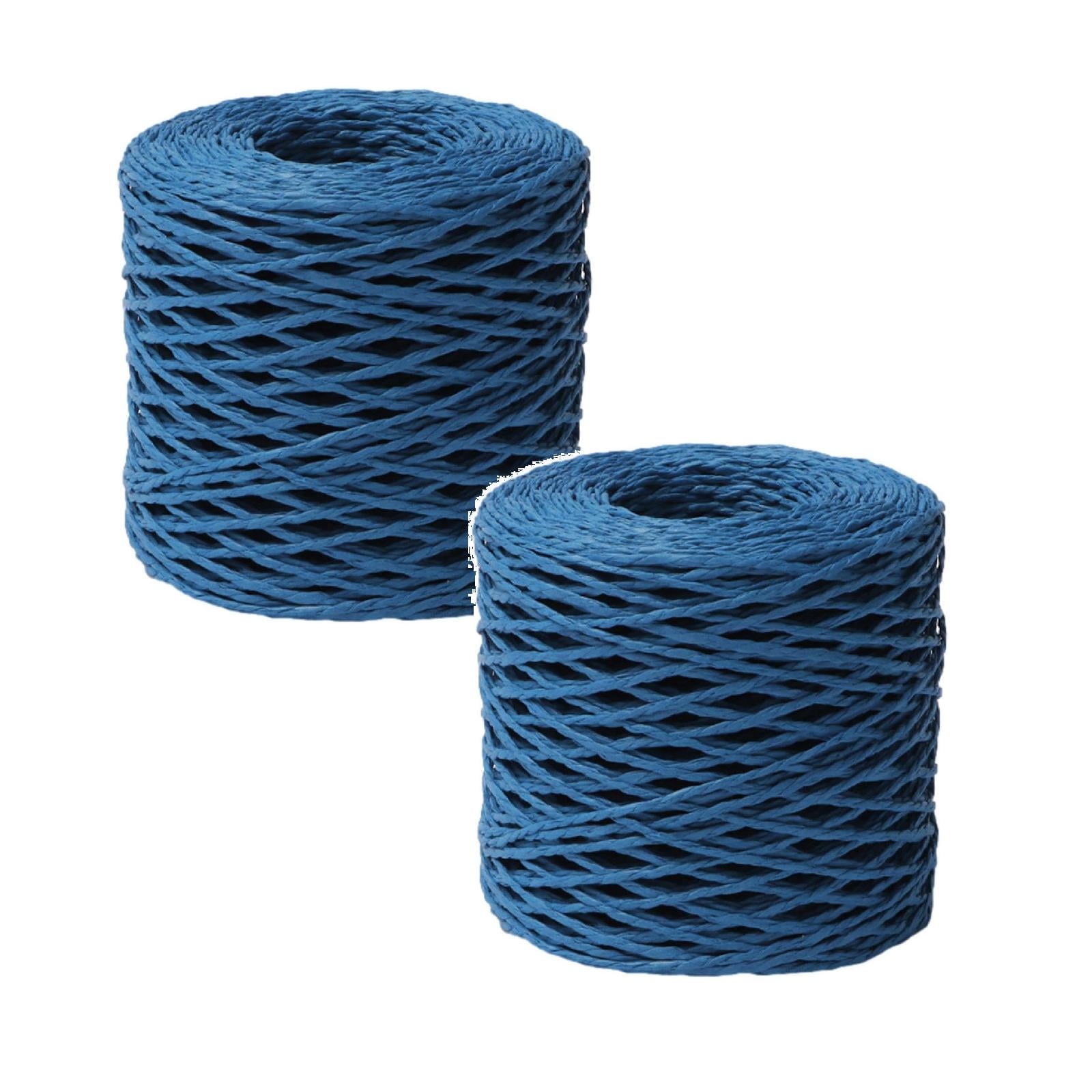 Lystmrge 2 Pack Raffia For Crafts 150M Natural Raffia Yarn Raffia Yarn ...