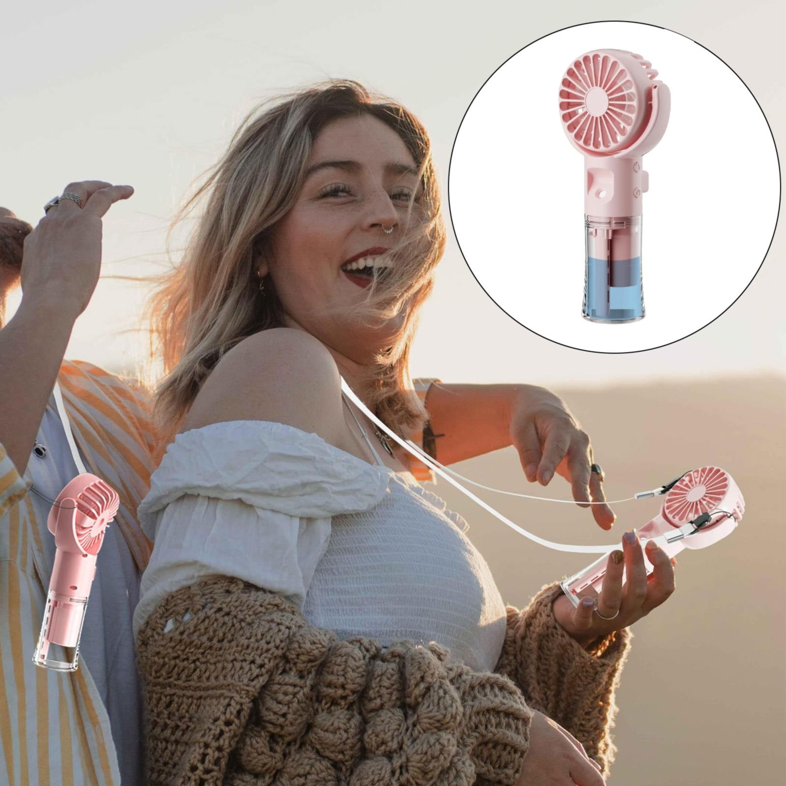 Lystmrge Fans That Blow Cold Air Handheld Fan Hand Held Fan ...
