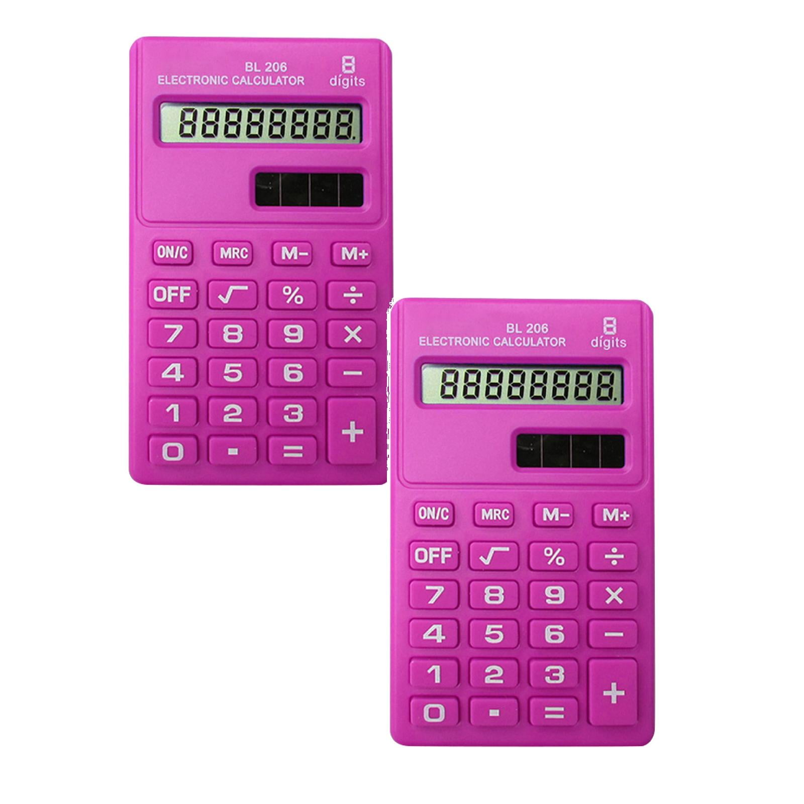 Lystmrge Plastic Prong Folders 2 Pack Standard Calculator Mini Digital ...