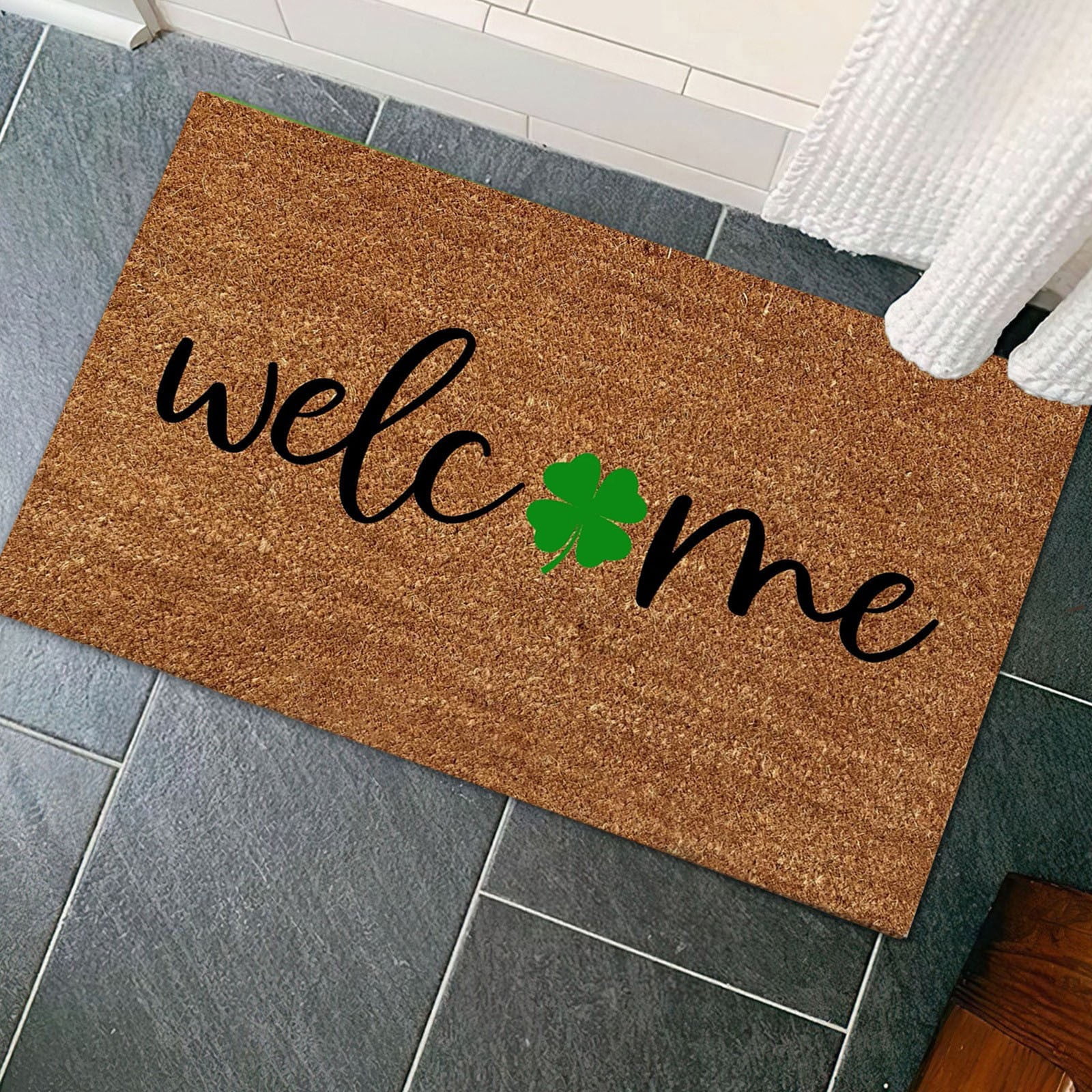 Lystmrge Welcome Home Matt Outdoor Irish Day Floor Mats Holiday Mats ...