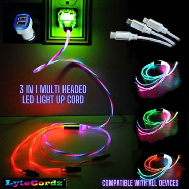 LyteCordz - Light Up Magnetic Quick Connect Release LED Charging ...