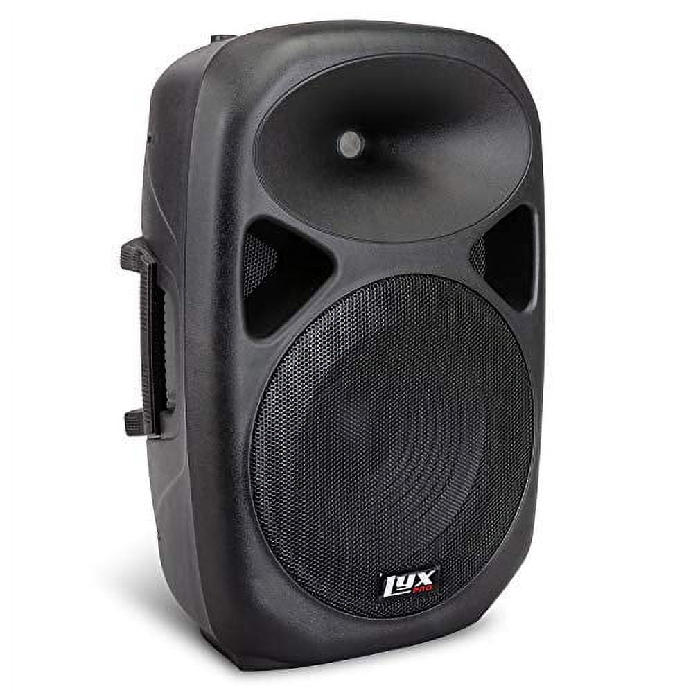 LyxPro 12 Inch Professional PA Speaker System with Equipment Stand & DJ ...