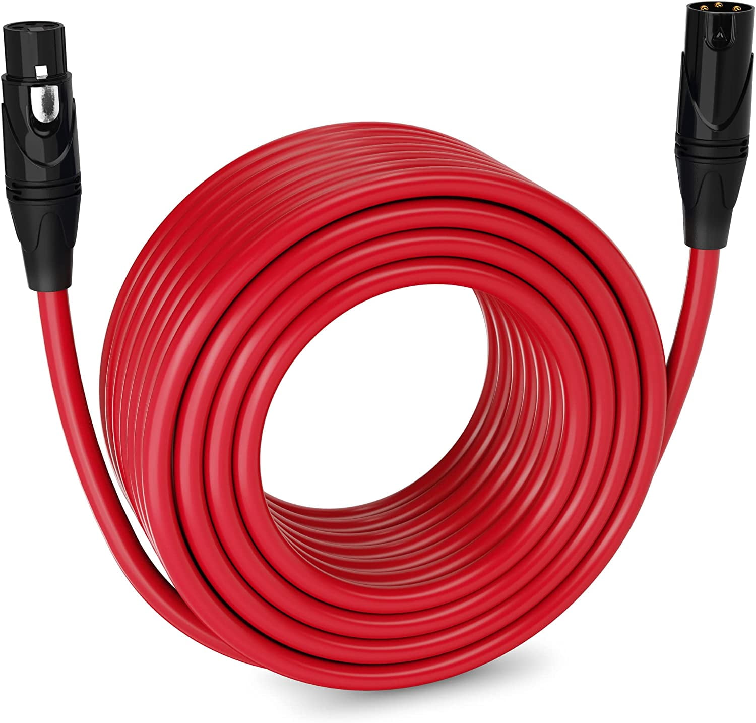 LyxPro 150 feet Microphone XLR Cable, Male to Female, 3 Pin Mic Cable ...