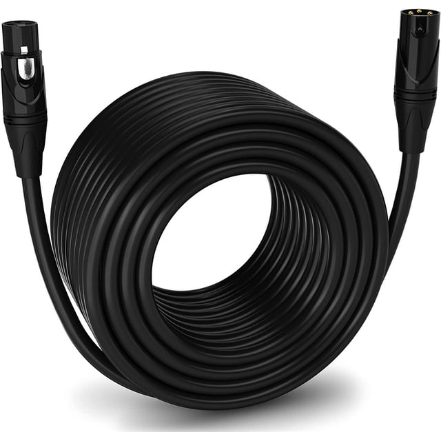 LyxPro 250 feet Microphone XLR Cable, Male to Female, 3 Pin Mic Cable ...
