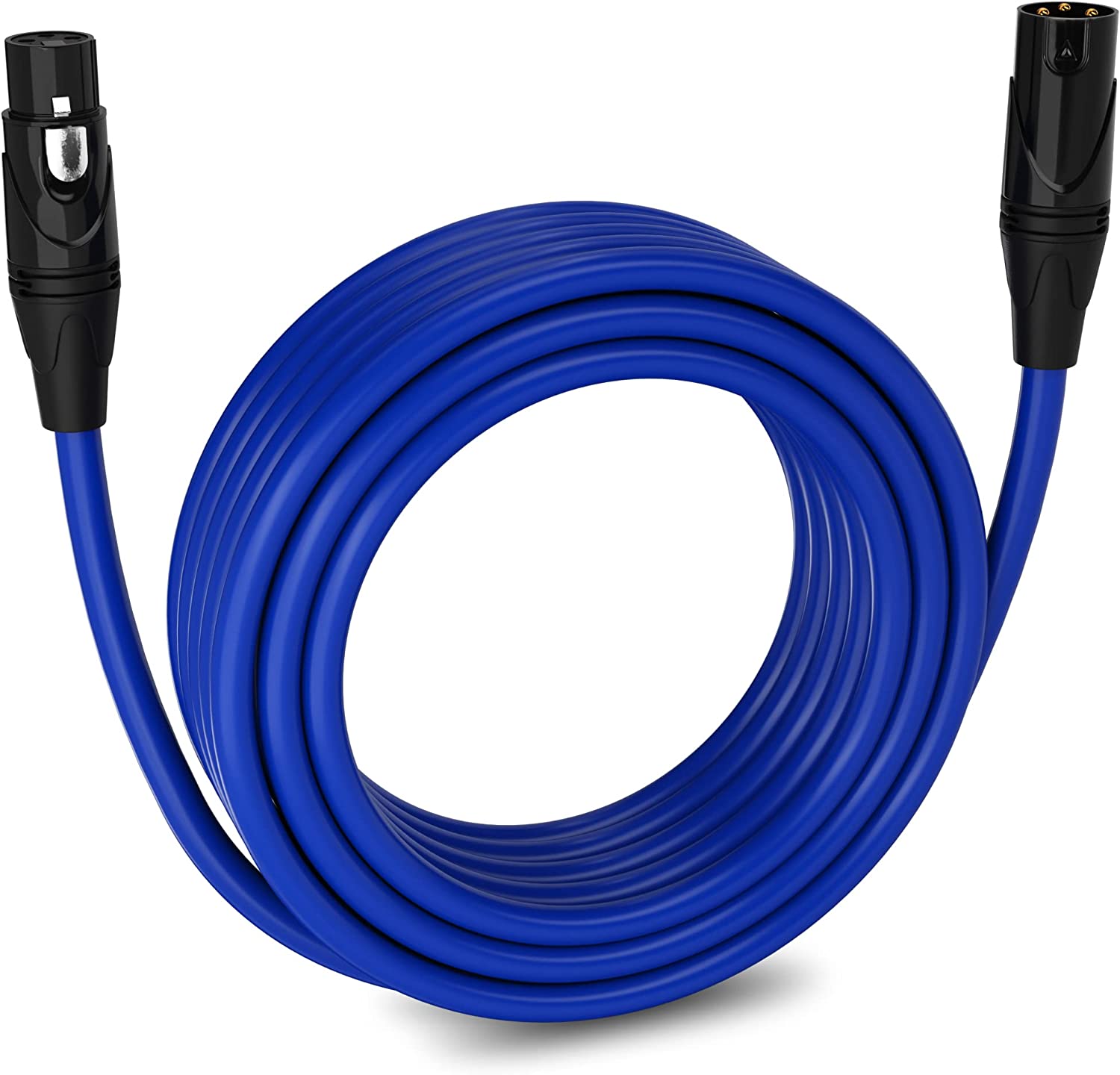 LyxPro 50 feet Microphone XLR Cable, Male to Female, 3 Pin Mic Cable ...