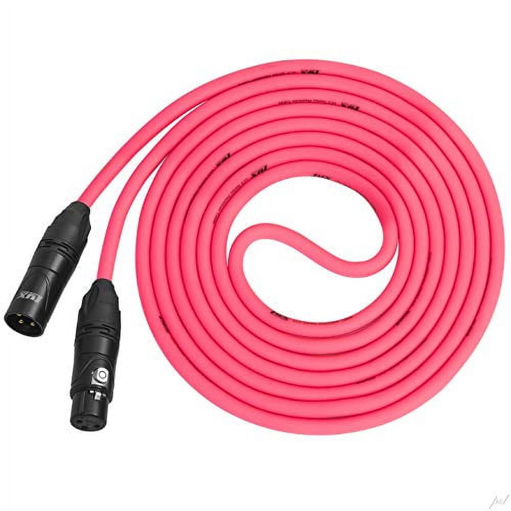 LyxPro 50 feet Microphone XLR Cable, Male to Female, 3 Pin Mic Cable ...