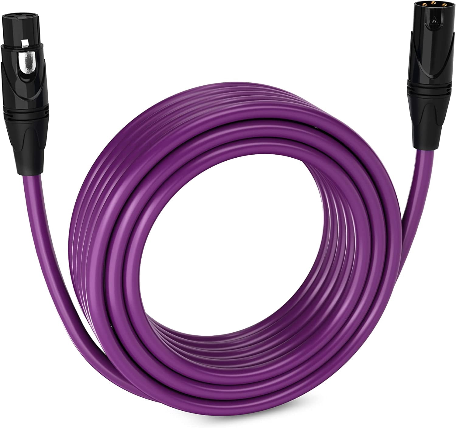 LyxPro 50 feet Microphone XLR Cable, Male to Female, 3 Pin Mic Cable ...