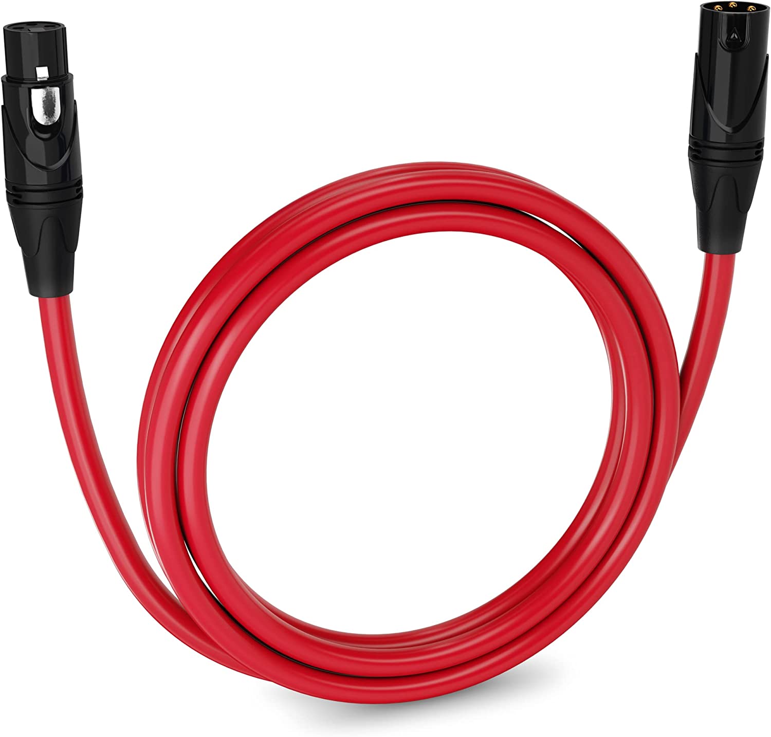 LyxPro 6 feet Microphone XLR Cable, Male to Female, 3 Pin Mic Cable ...
