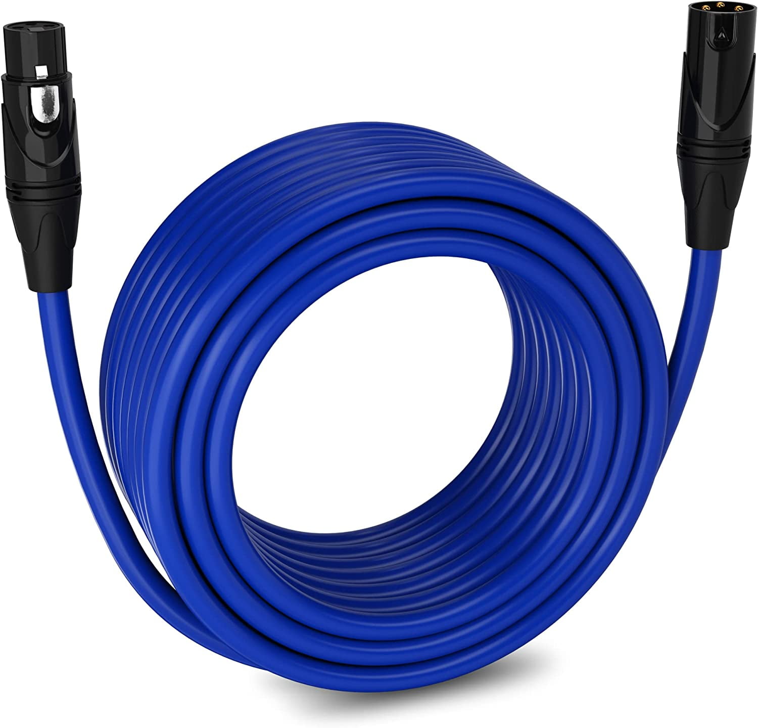 LyxPro 75 feet Microphone XLR Cable, Male to Female, 3 Pin Mic Cable ...