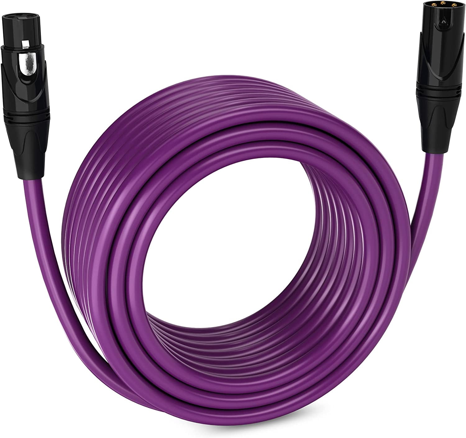 LyxPro 75 feet Microphone XLR Cable, Male to Female, 3 Pin Mic Cable ...