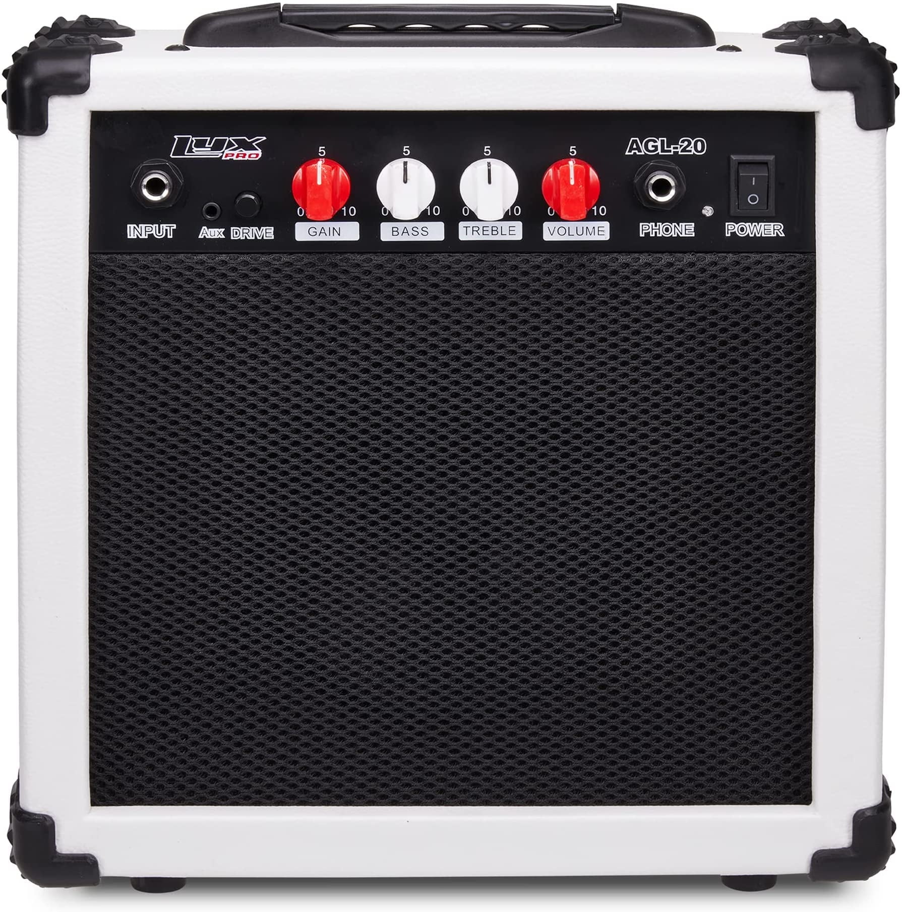 LyxPro Electric Guitar Amplifier, 20 Watt, Wood Guitar Amp W/Built-in ...
