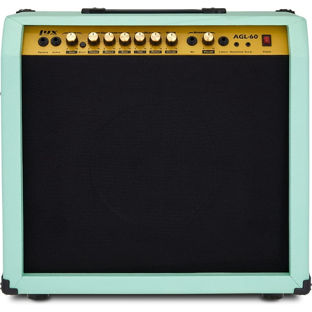 LyxPro Electric Guitar Amplifier 60 Watt Guitar Amp w/Built-In Speaker ...