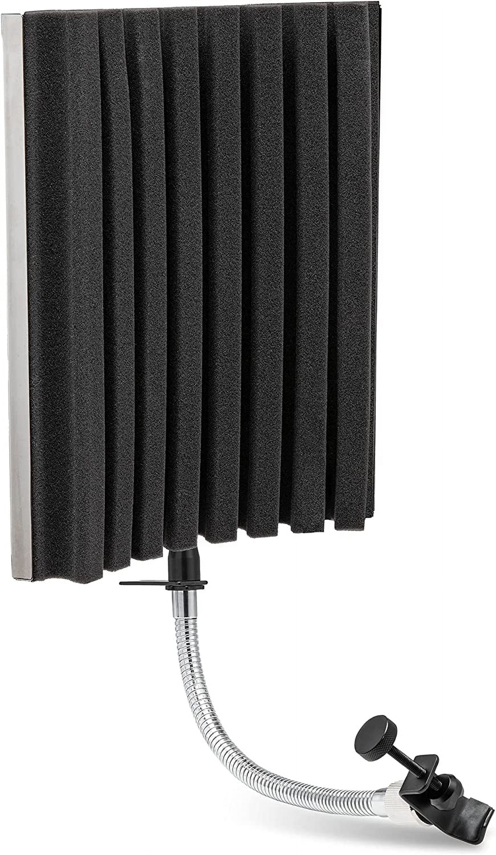LyxPro VRI-40 Microphone Sound Isolation Shield, Mic Foam Shield with ...