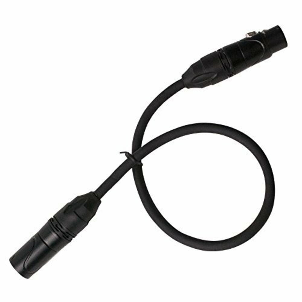 LyxPro Quad Series 3 feet XLR Cable, 4-Conductor, Male to Female Cord ...