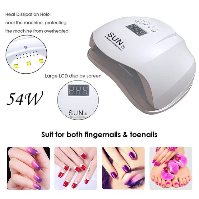Lyzmus Clearance Nail Lamp Nail Gel Time Dryer Machine LED X Auto LCD ...