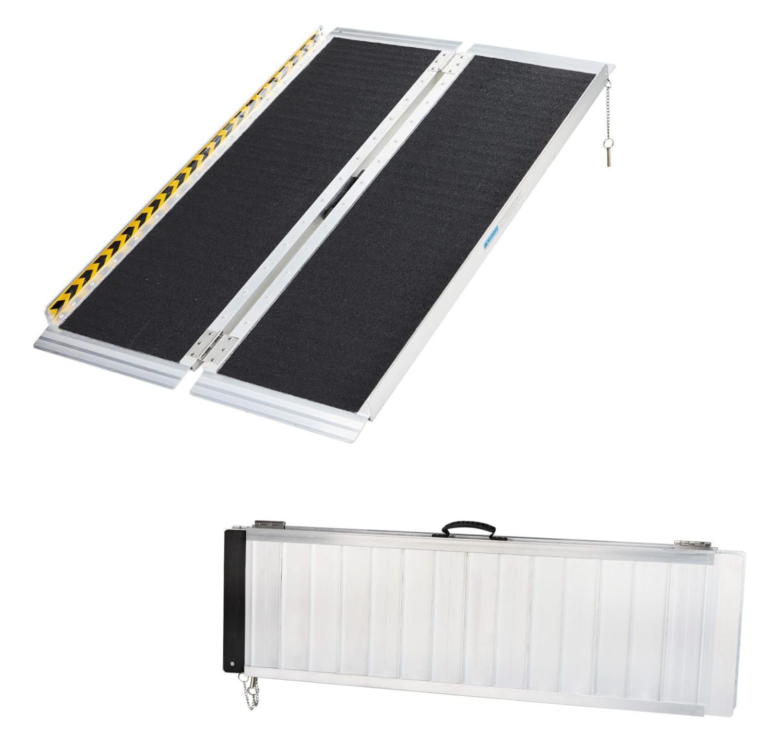 LzerLyh 4FT Wheelchair Ramp Portable Threshold Ramp "L x 28.3"W 600LBS ...