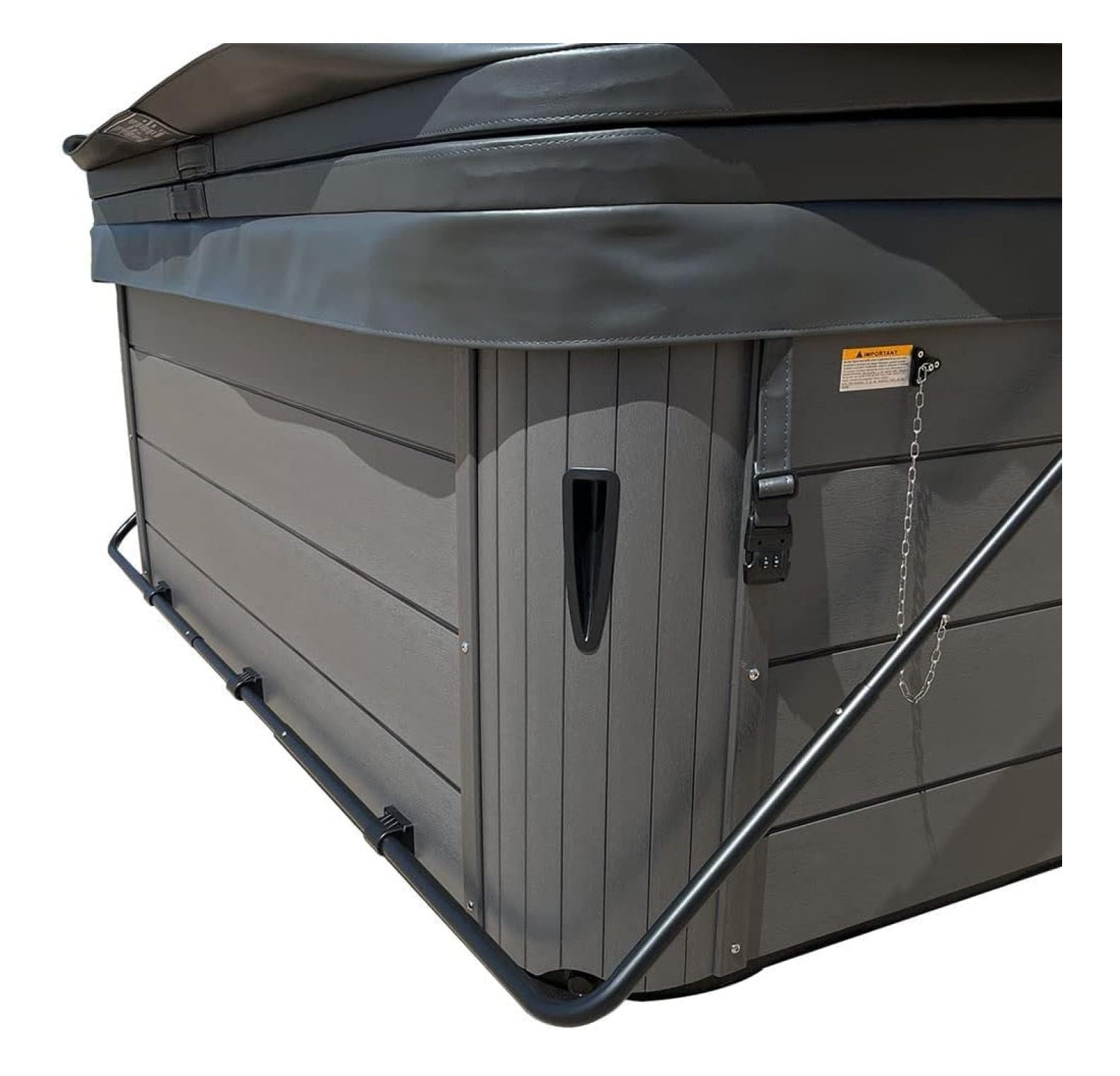 LzerLyh Cover Lifts Fold Bottom or Deck Mount Spa & Hot Tub Cover Lift ...