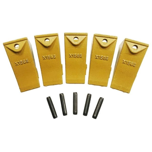 LzerLyh X156S Backhoe Bucket Teeth with Pins for Skid Steer and Mini ...