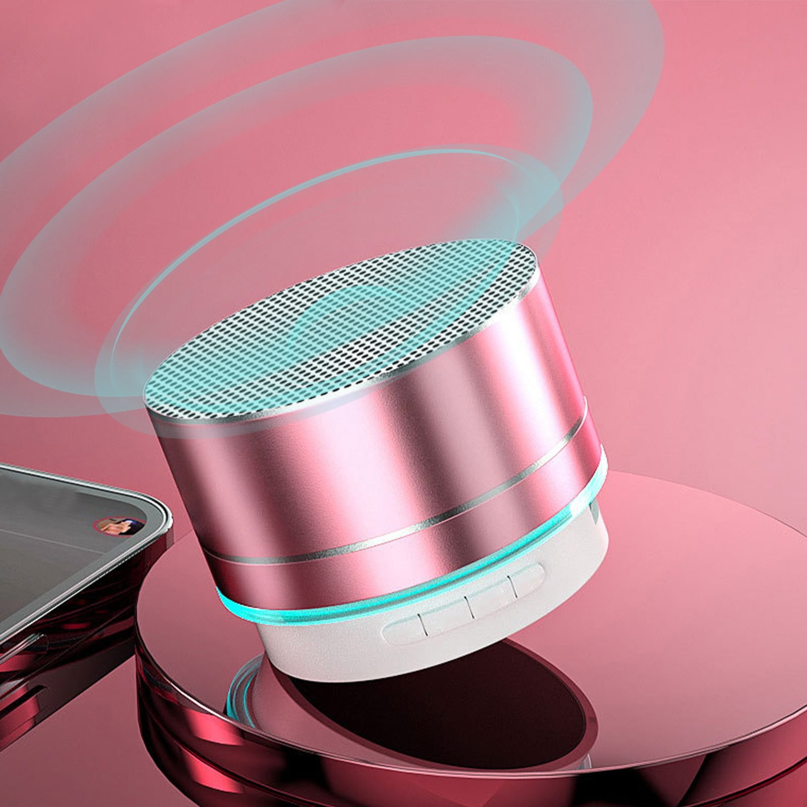 Lzobxe Bluetooth Speaker Metal Mini Portable Laptop Sound System ...