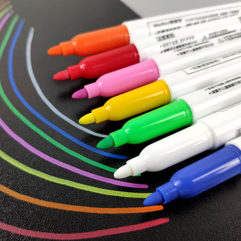 Lzobxe School Supplies: 7-Color Paint Pen Set, Washable, Watercolor ...