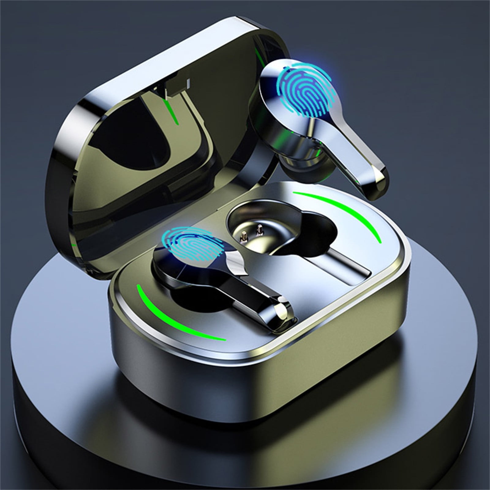 Lzobxe Wireless Earbuds 2 In 1 Digital Display Touch-Control Bluetooth ...