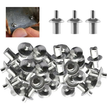 Mill 3/16" Large Head Tri-Fold Exploding Aluminum Mandrel Pop Rivets 25 ...