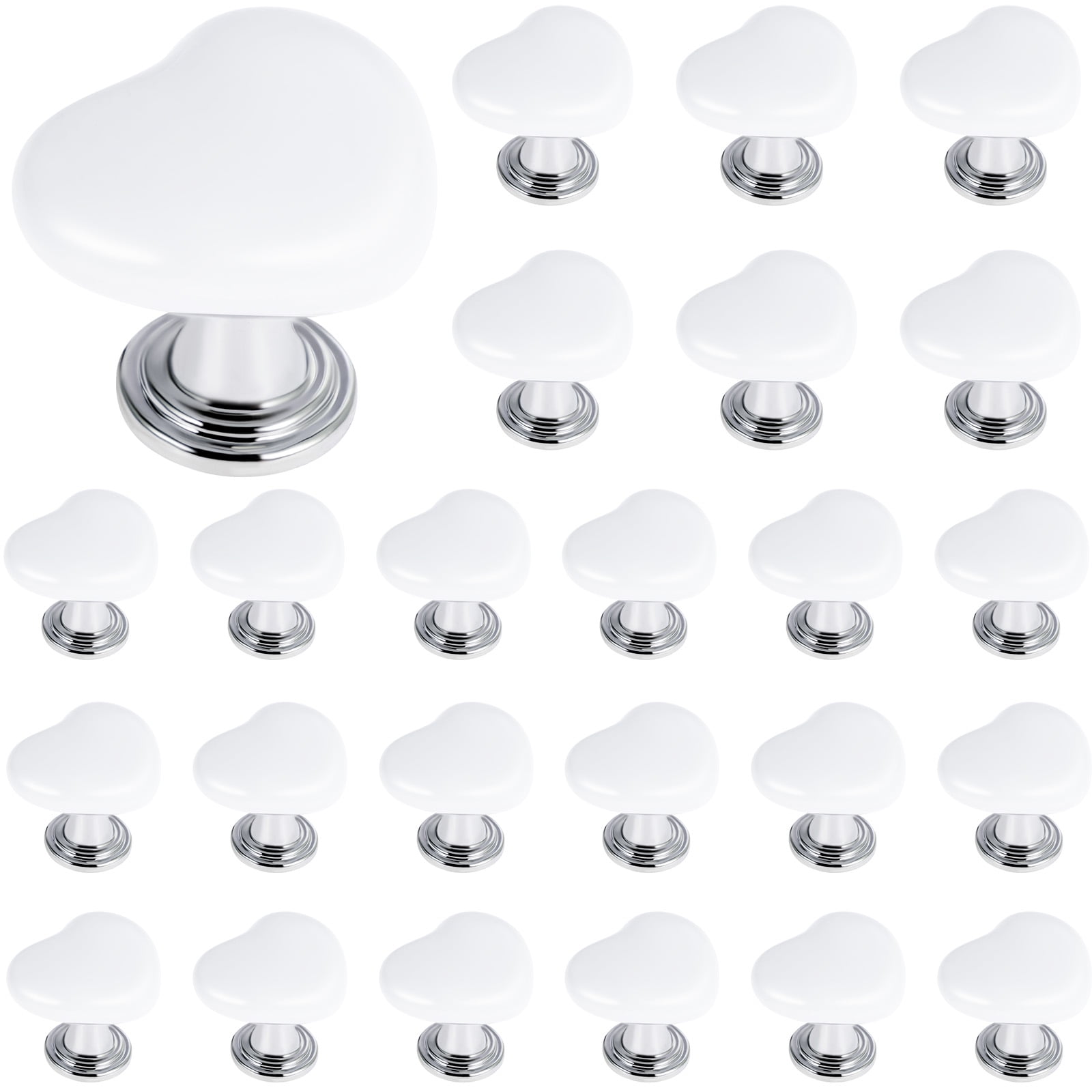 Lzvxtym 25Pcs Toilet Button Heart Helper Plastic Toilet Button Press ...
