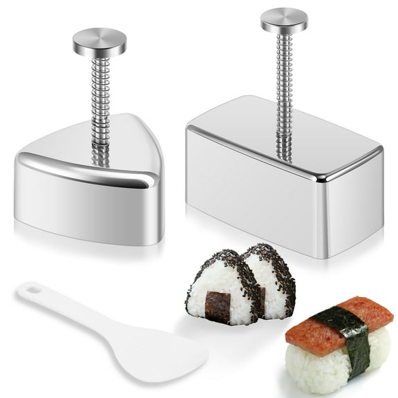 Onigiri Mold, 2 Pack Musubi Press Maker Triangle Rice Ball Mold Maker ...