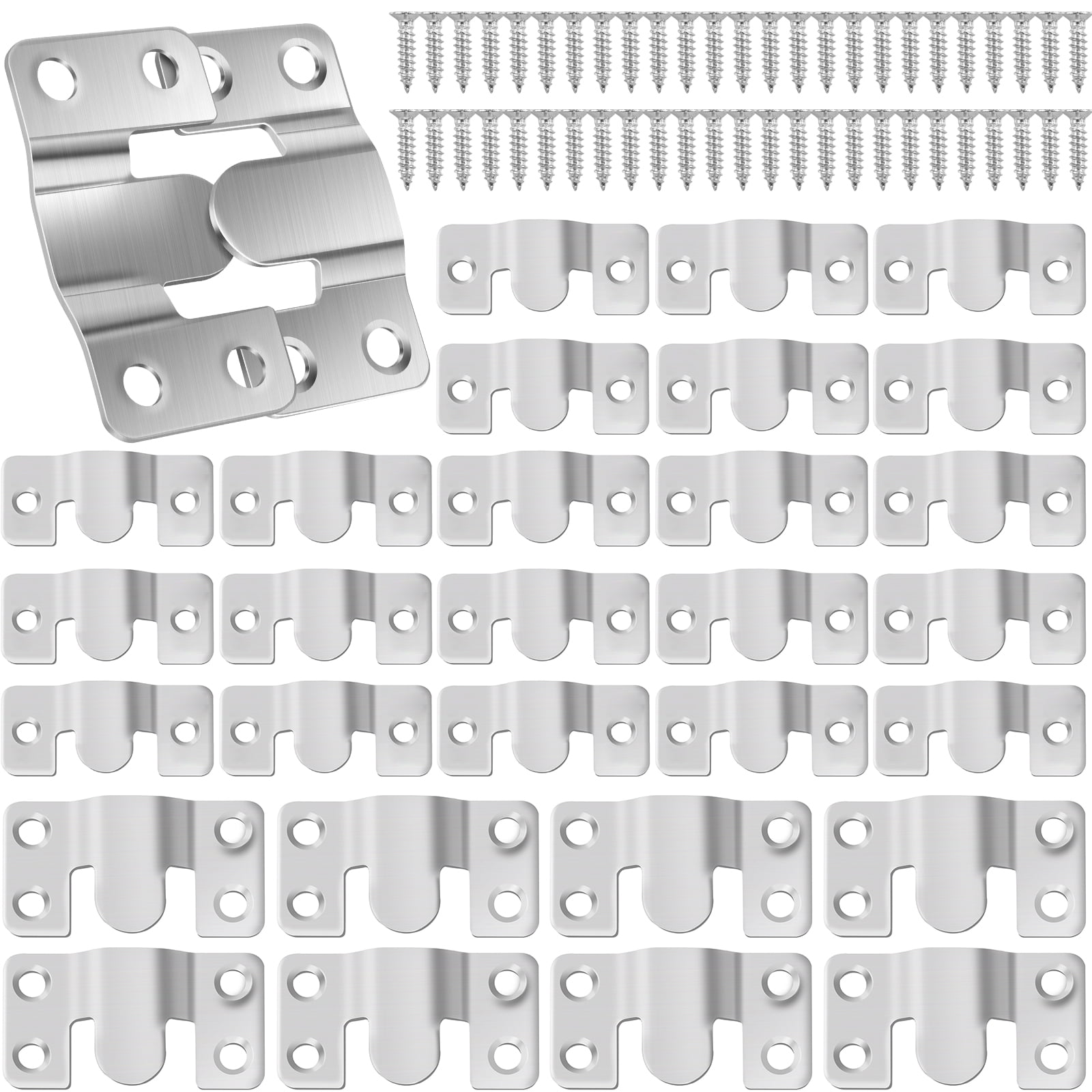 Lzvxtym 30Pcs French Cleat Hanger Stainless Steel Interlocking Picture ...