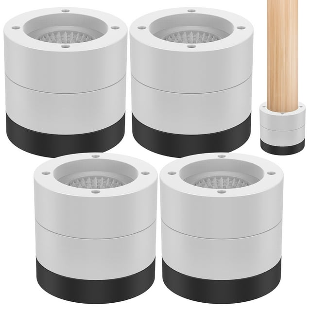 Lzvxtym 4 Pack Bed Risers Adjustable Round Furniture Risers, 1.5"/2.5" Lift, Gray - Walmart.com