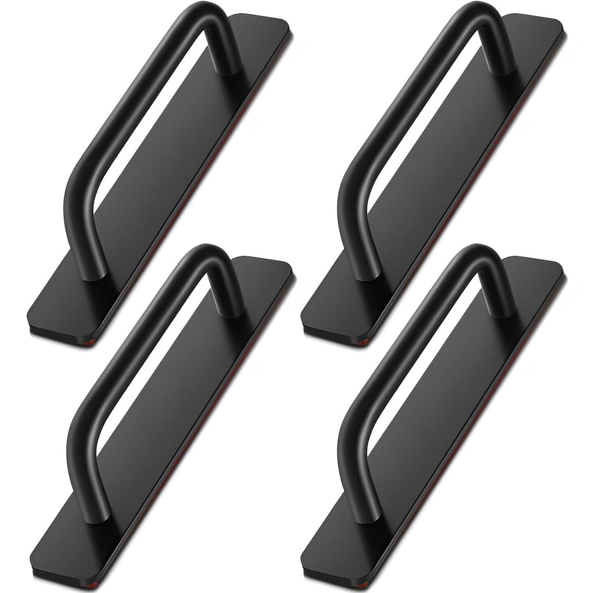 Lzvxtym 4 Pack Self-Stick Cabinet Handles, Aluminum Alloy Kitchen ...