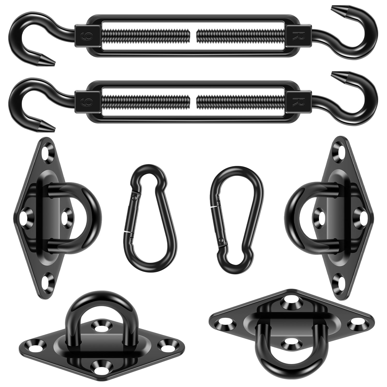 Lzvxtym 40Pcs Sun Shade Sail Hardware Kit 304 Stainless Steel M6 Awning ...