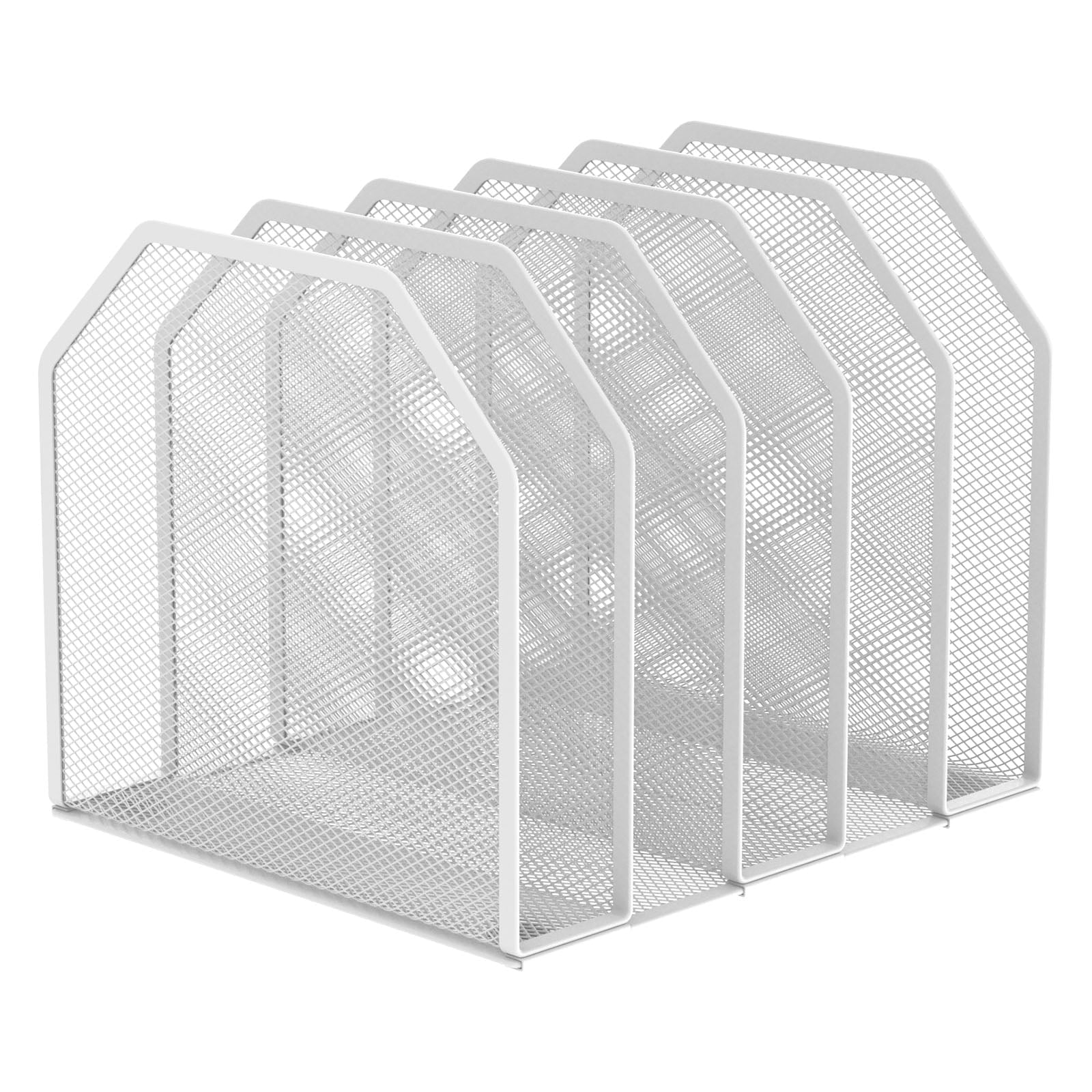 Lzvxtym 5 Section Metal Vertical Desktop Organizer Sturdy Desk File ...