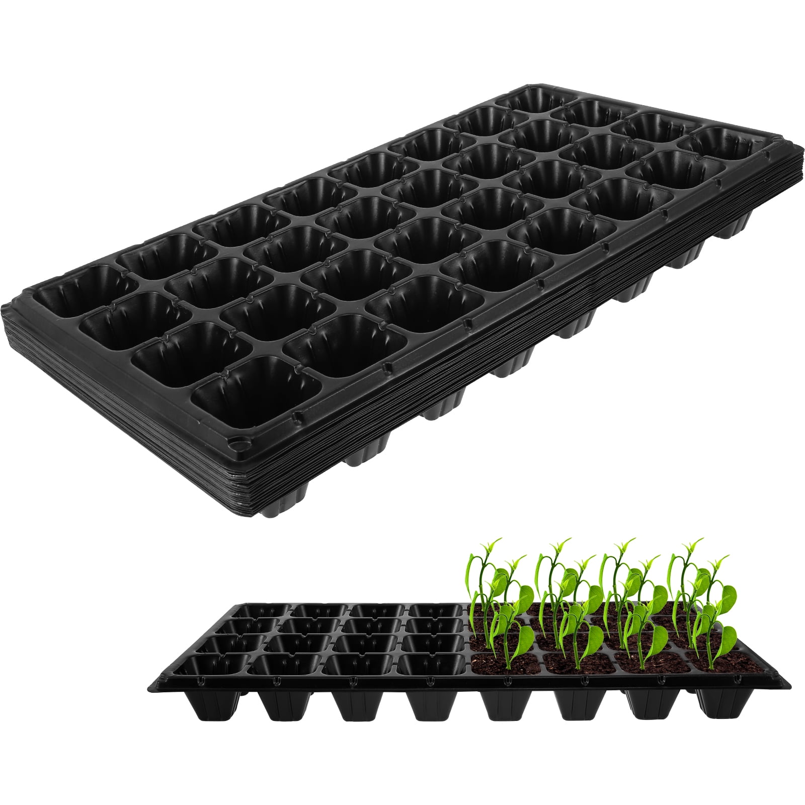Lzvxtym 640 Cells Seed Starting Tray Vegetable Fruit Seed Starter Tray ...