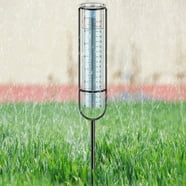 Topadorn Garden Rain Gauge Decor Lady Girl Rain Gauge Stake with ...