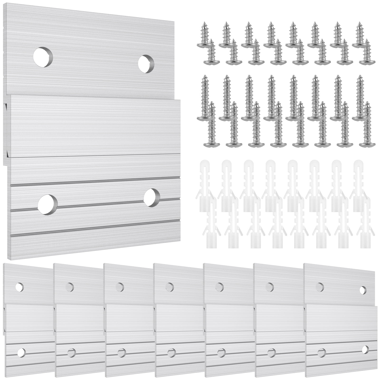 Lzvxtym 8 Pairs French Cleat Picture Hanger Heavy Duty Aluminum Z ...