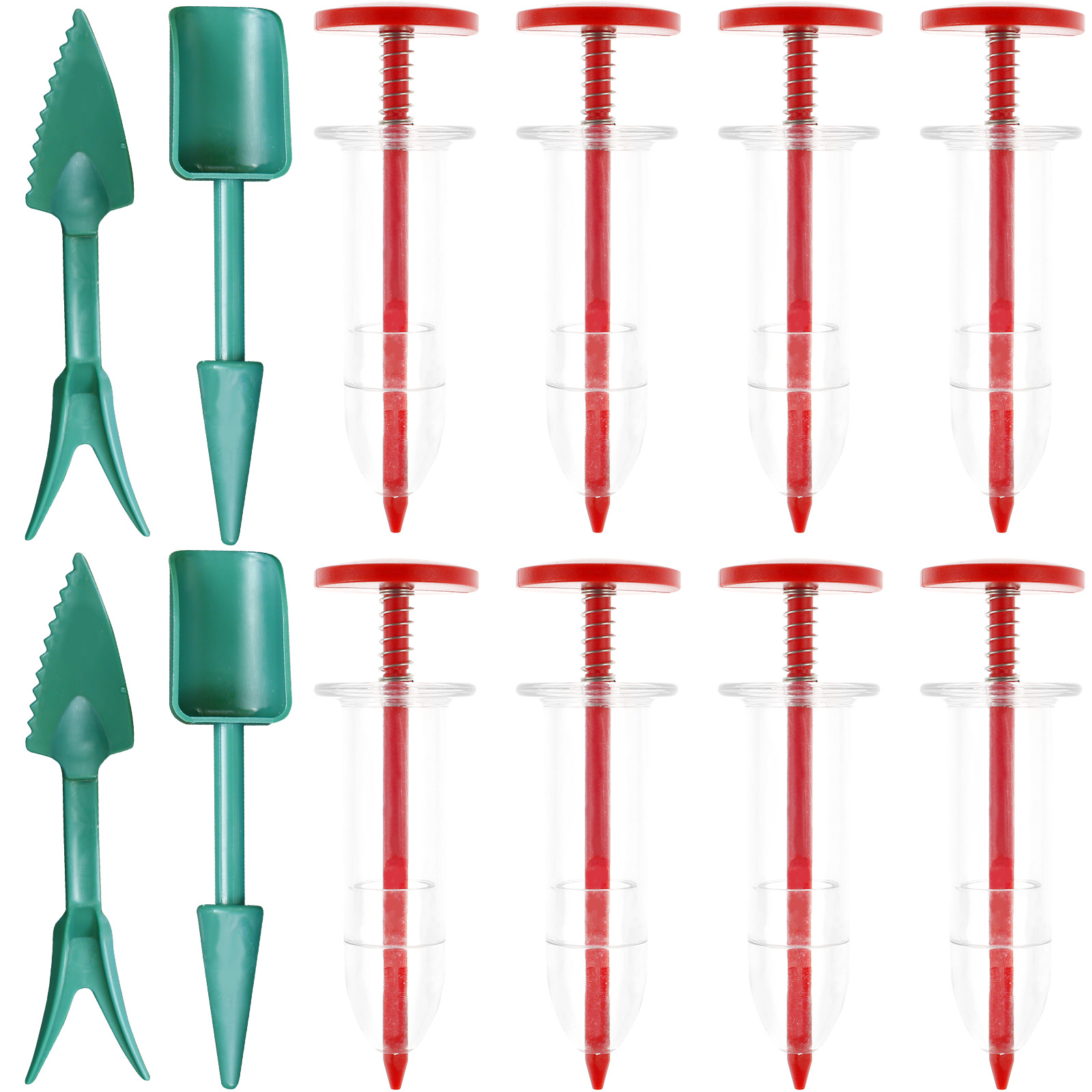 Lzvxtym 8 Pcs Mini Sowing Seed Dispenser Manual Handheld Seed Spreader ...