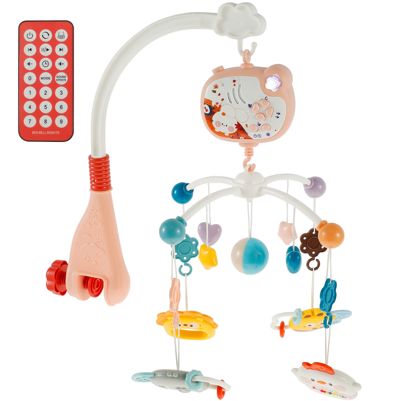 Lzvxtym Baby Crib Mobile 360° Rotating Musical Crib Mobile Toy with ...