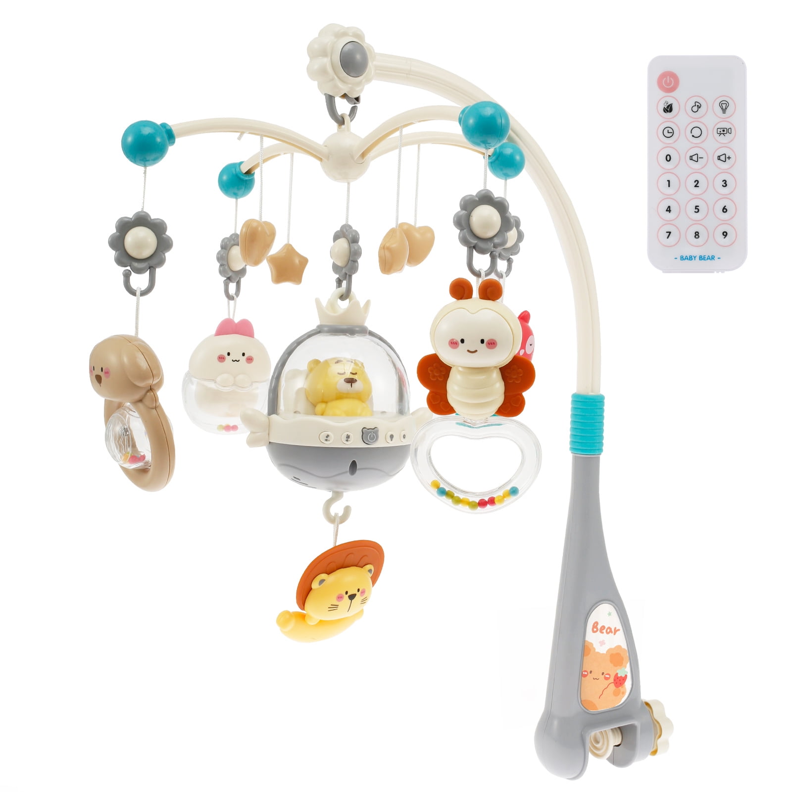 Lzvxtym Baby Crib Mobile with Music and Lights Baby Mobile for Crib ...