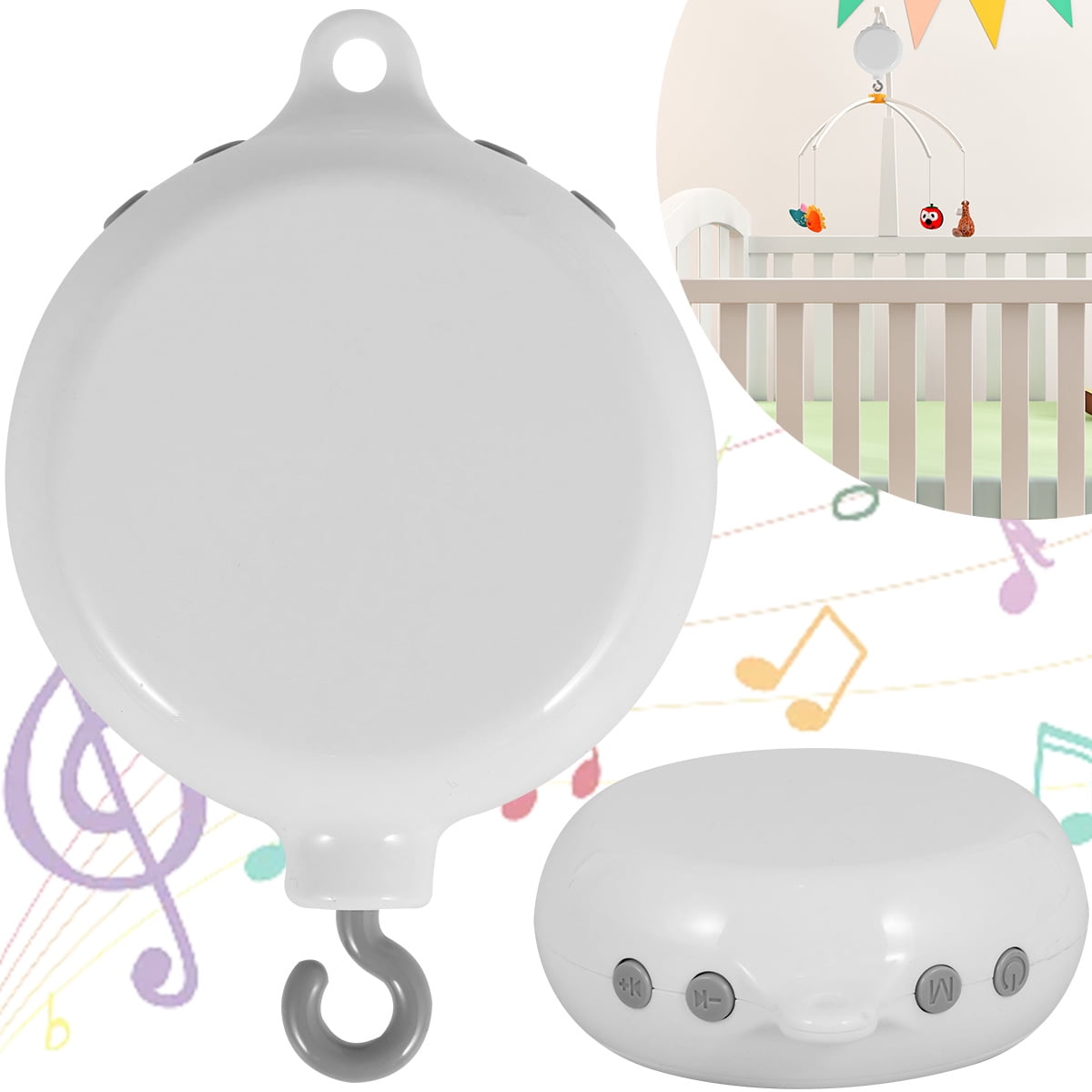 Lzvxtym Baby Music Box,Baby Crib Mobile Musical Box,Baby Rotary Music ...