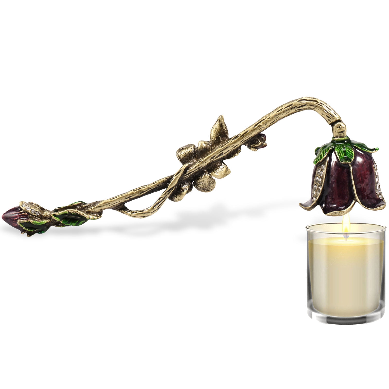 Lzvxtym Candle Snuffer,Candle Extinguisher Snuffer,Elegant Flower Shape ...