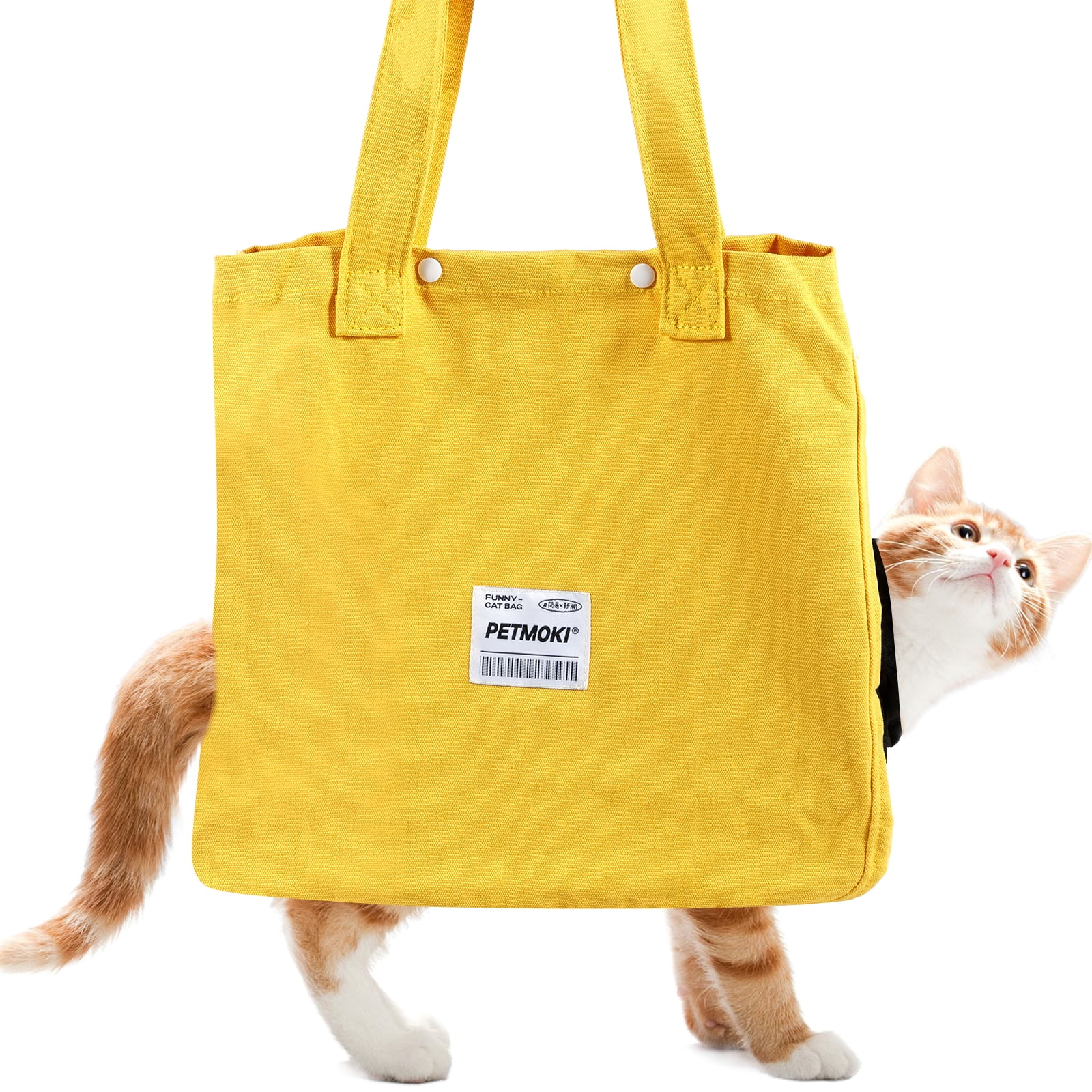 Lzvxtym Cat Carrier Bag Canvas Cat Shoulder Carrying Bag Breathable Cat ...