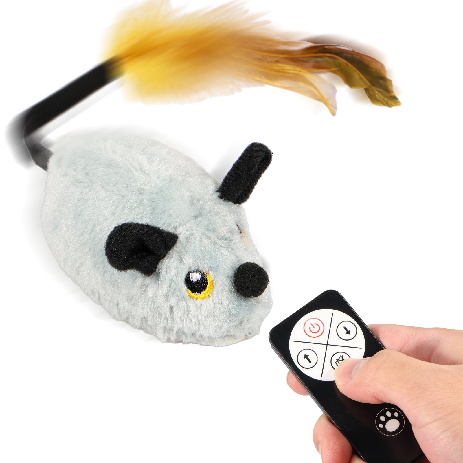 Lzvxtym Cat Interactive Mouse Toy Auto Electric Mouse Teaser Toy ...