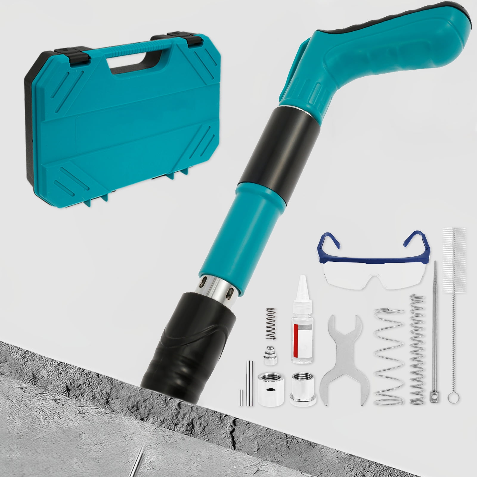 Lzvxtym Concrete Nail Tool Kit Portable Nail Wall Fastening Tool Manual ...
