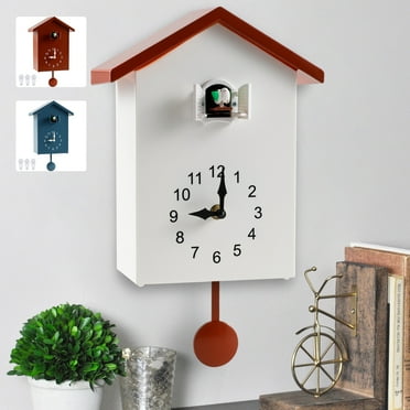 "Xiyztok Modern Cuckoo Clock, Minimalist Decorative Birdhouse Design ...
