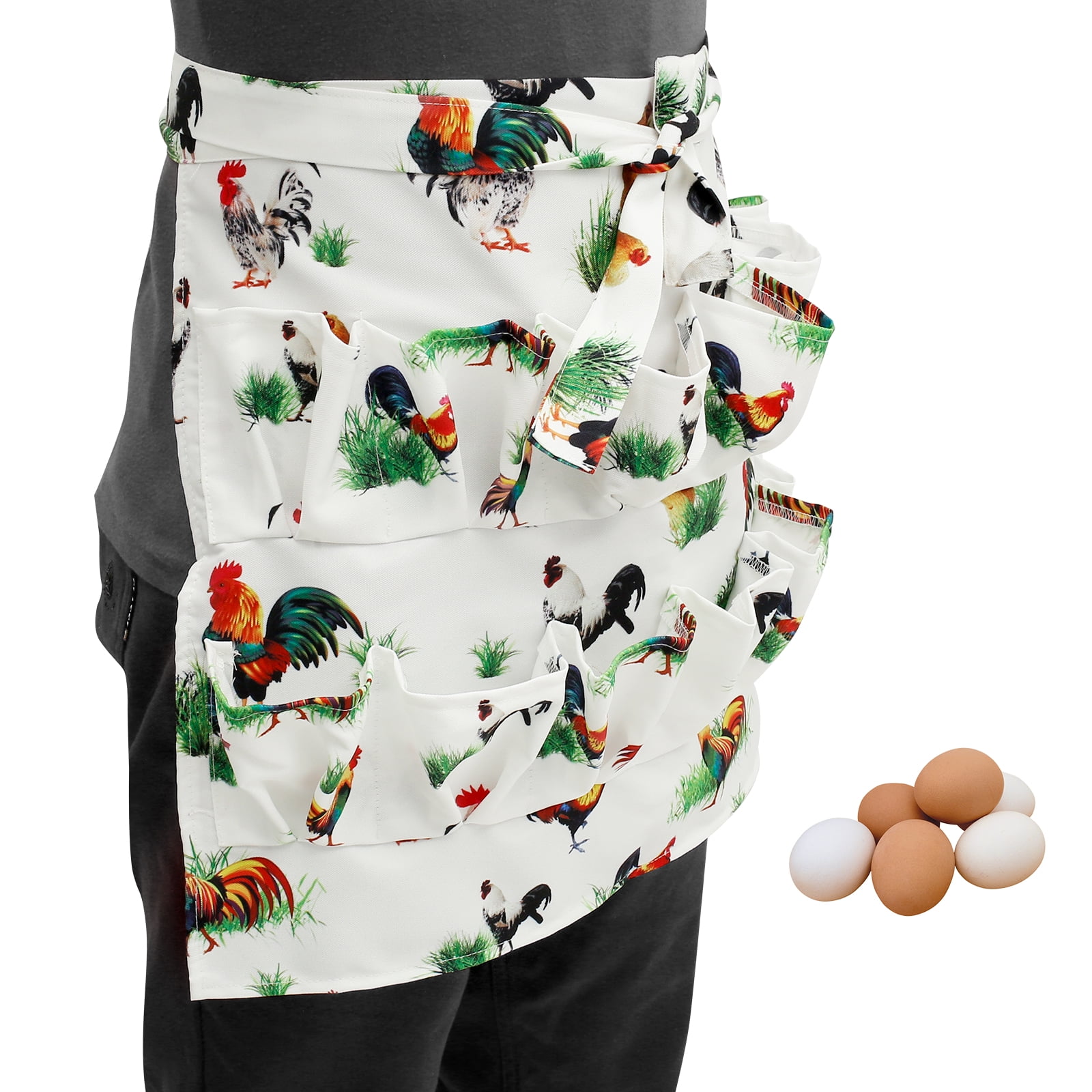 Lzvxtym Egg Apron 12 Deep Pockets Egg Collection Aprons Chicken Egg ...