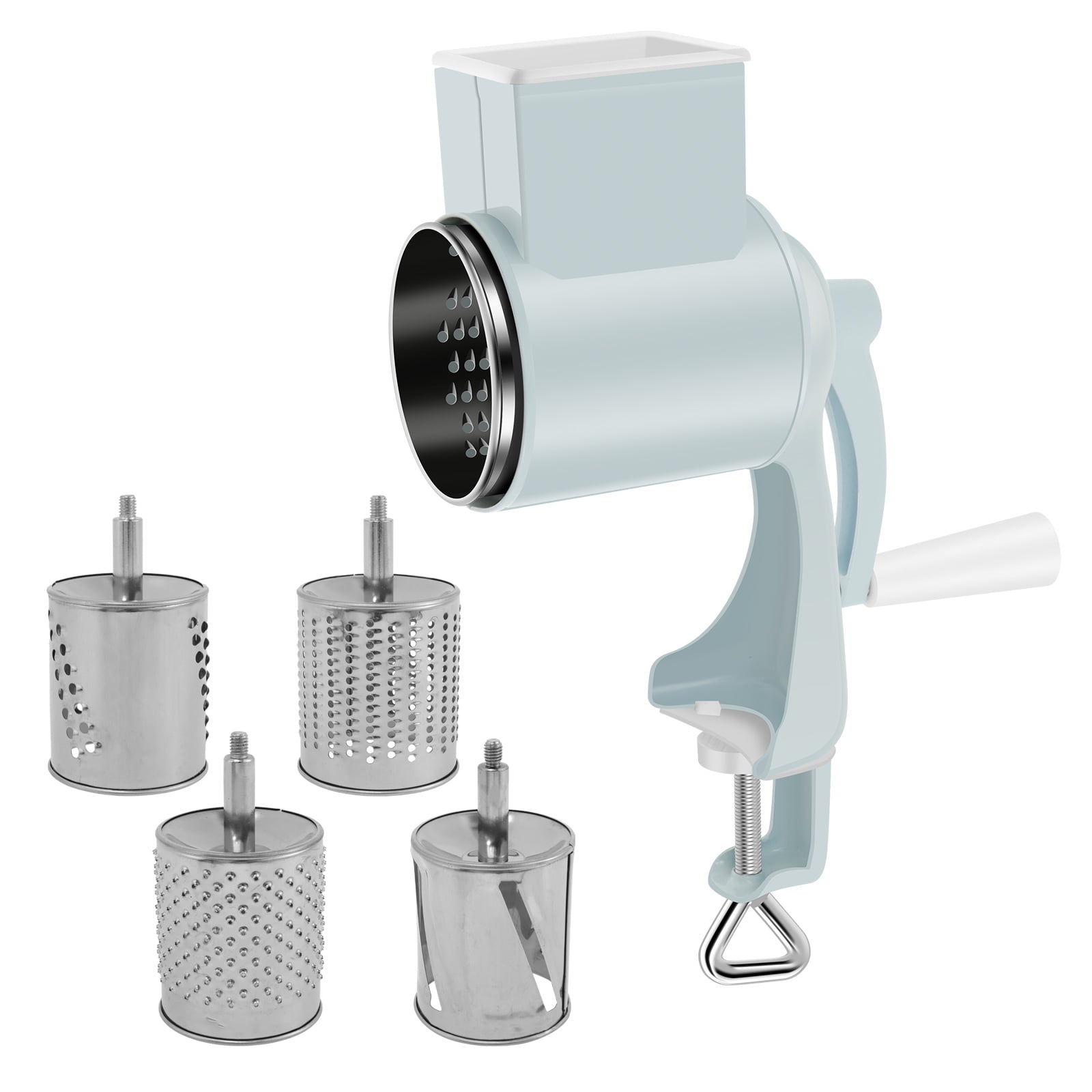 Lzvxtym Hand Crank Grain Grinder Rustproof Manual Food Mill with 5 ...