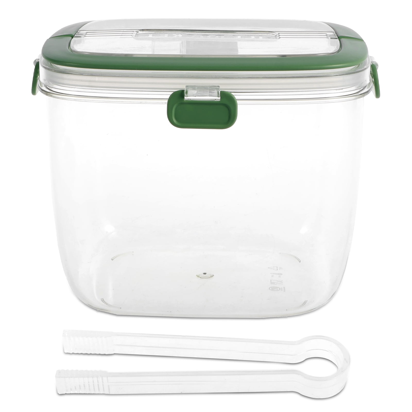 Lzvxtym Ice Bucket with Lid and Tong, Sealed Ice Bucket Container with ...